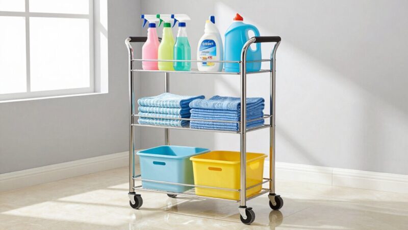 The Best Way to Use Utility Carts for Cleaning Supplies and Laundry ...